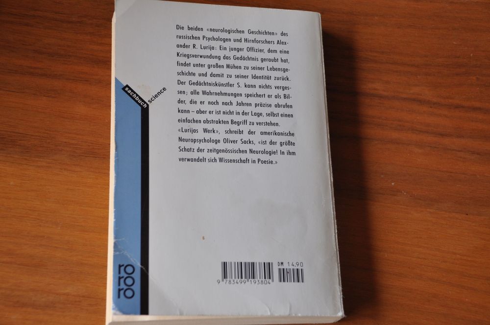 Alexander R. Lurija: Der Mann, dessen Welt in Scherben ging (Gebraucht ...