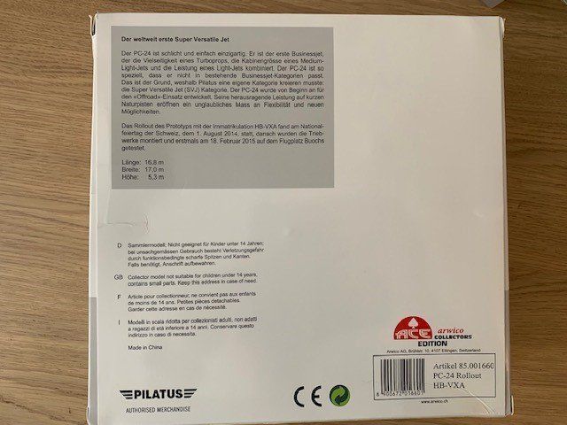 ACE Pilatus PC 24 Bundesratsjet HB-VXA (Neu und originalverpackt) in ...