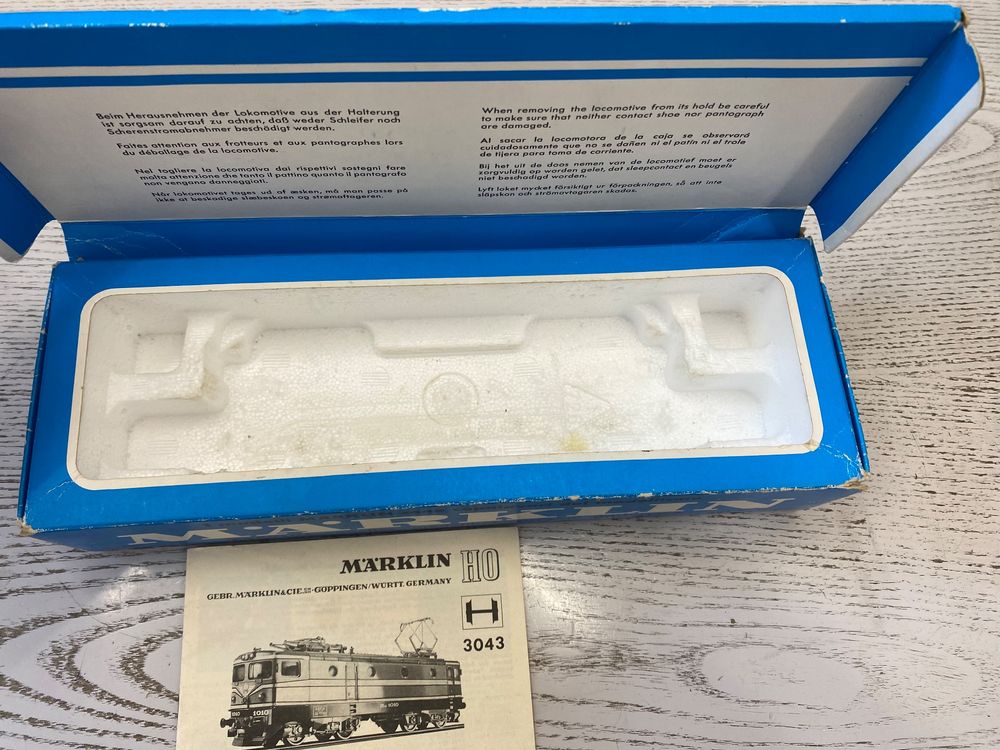 Märklin 3043 SJ RC2 LEERE OVP (Gebraucht) in Lupsingen für CHF 19 – mit ...