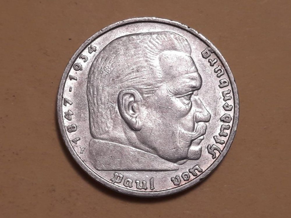 Deutsches Reich 5 Reichsmark 1937 F Silber (Gebraucht) in Buchs SG für CHF 19 – mit Lieferung ...