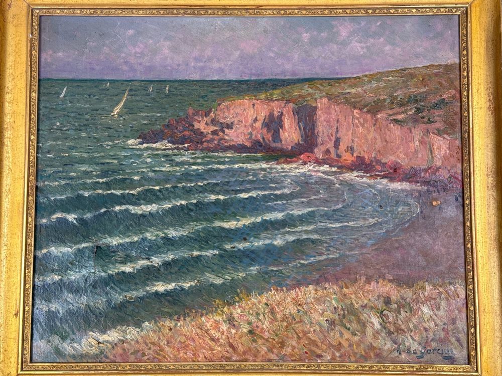 Huile sur toile. Signature illisible (D'occasion) à St-Maurice pour CHF ...