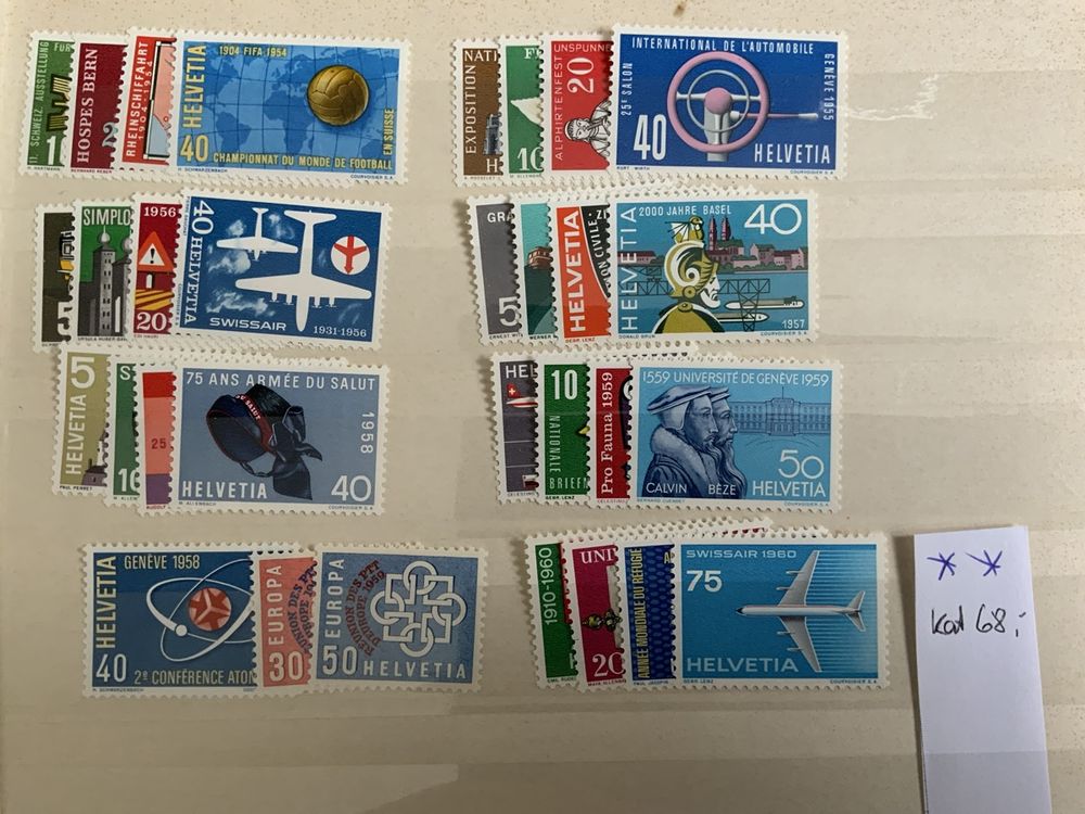 Briefmarken Schweiz Sondermarkenserien (Neu (gemäss Beschreibung)) in Binningen für CHF 2.2 ...