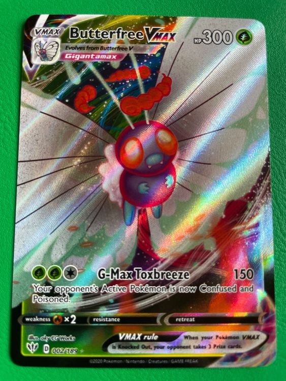 Pokemon Vmax Butterfree Vmax 300 HP Top selten (Gebraucht) in Lommiswil ...