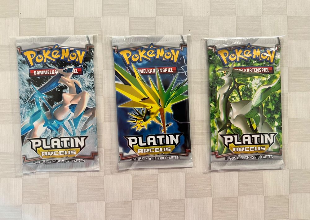3x Pokémon Platin Arceus Booster | Kaufen auf Ricardo