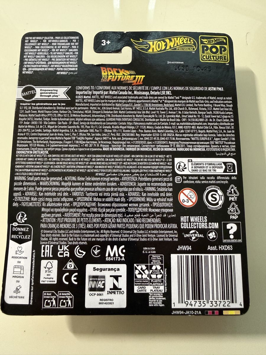 Hot Wheels Back to the Future Time Machine - 1955 (Neu und ...