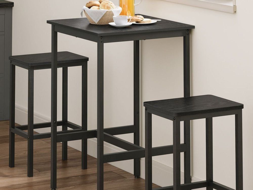 Bartisch Set Tisch 60x60 mit 2 Stühlen SARAH (Neu und originalverpackt ...