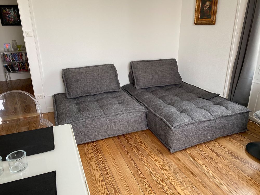 canapé méridienne chauffeuse elementary gris maison du monde | Kaufen ...