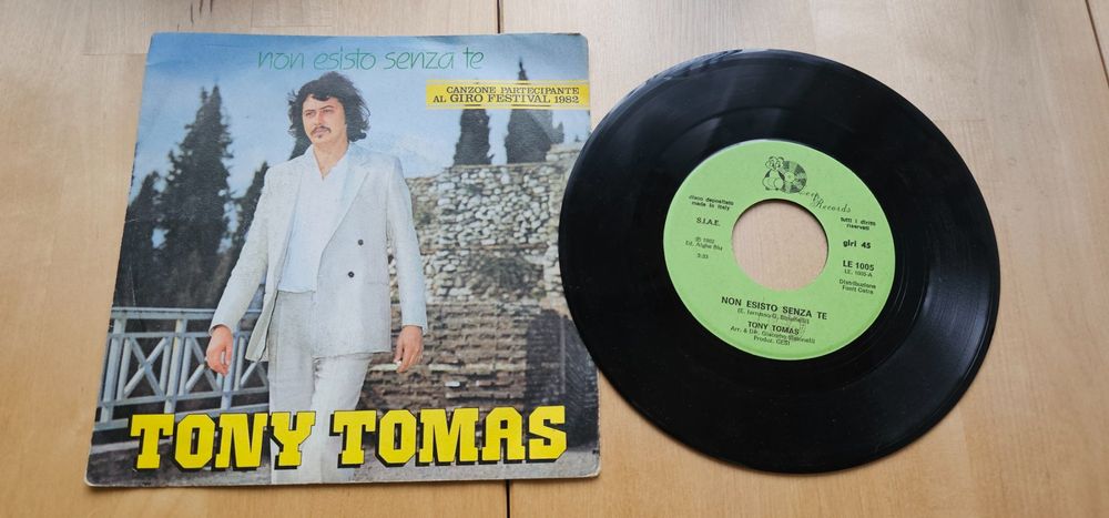 TONY TOMAS- NON ESISTO SENZA TE/ Vinyl Single (Gebraucht) in Geuensee ...
