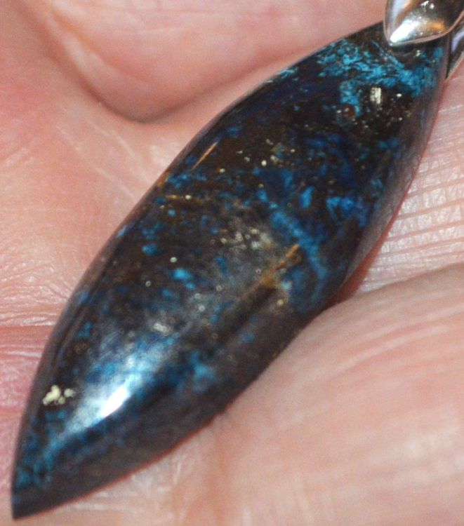 Anhänger L-3270 – Azurit Marquise-Form 37x11mm (Neu und ...