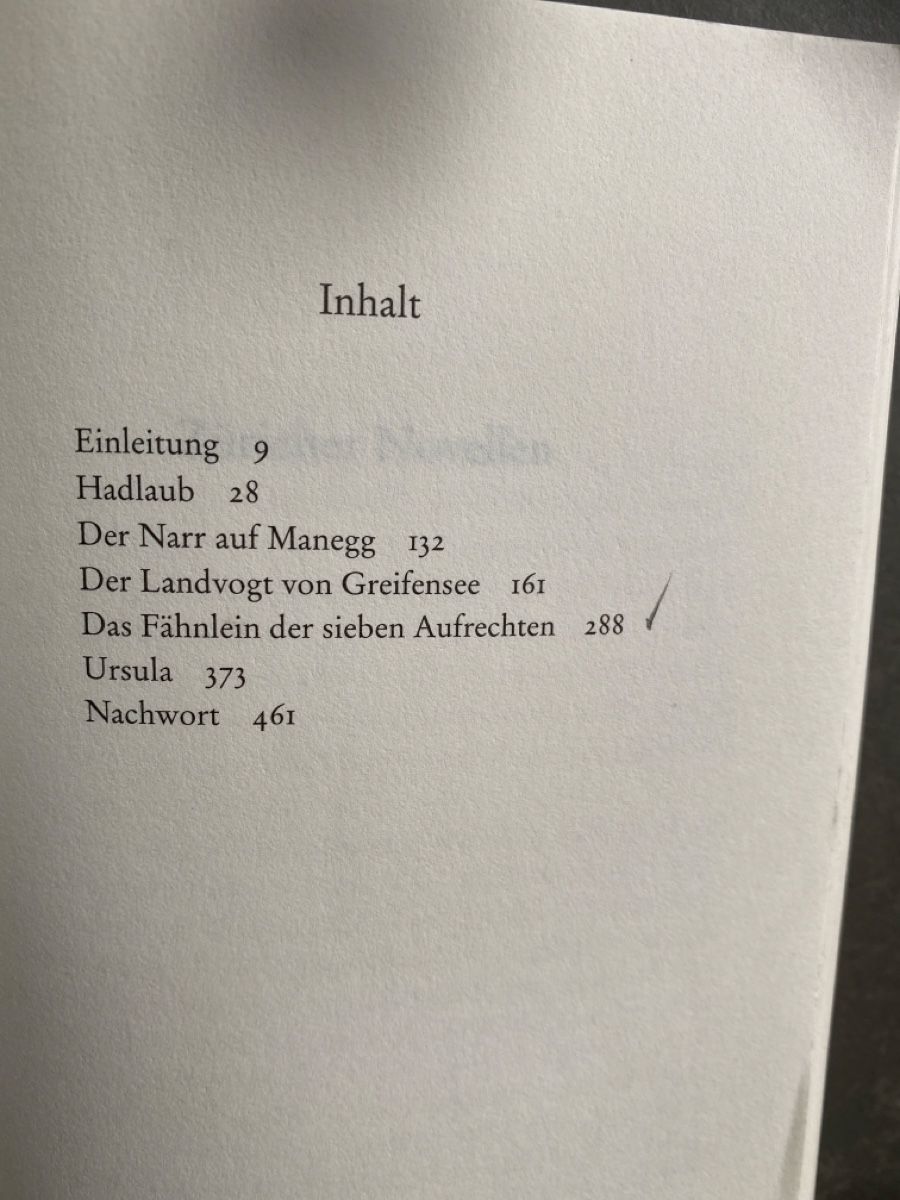 Gottfried Keller - Zürcher Novellen, Diogenes, Top Zustand! (Neu ...