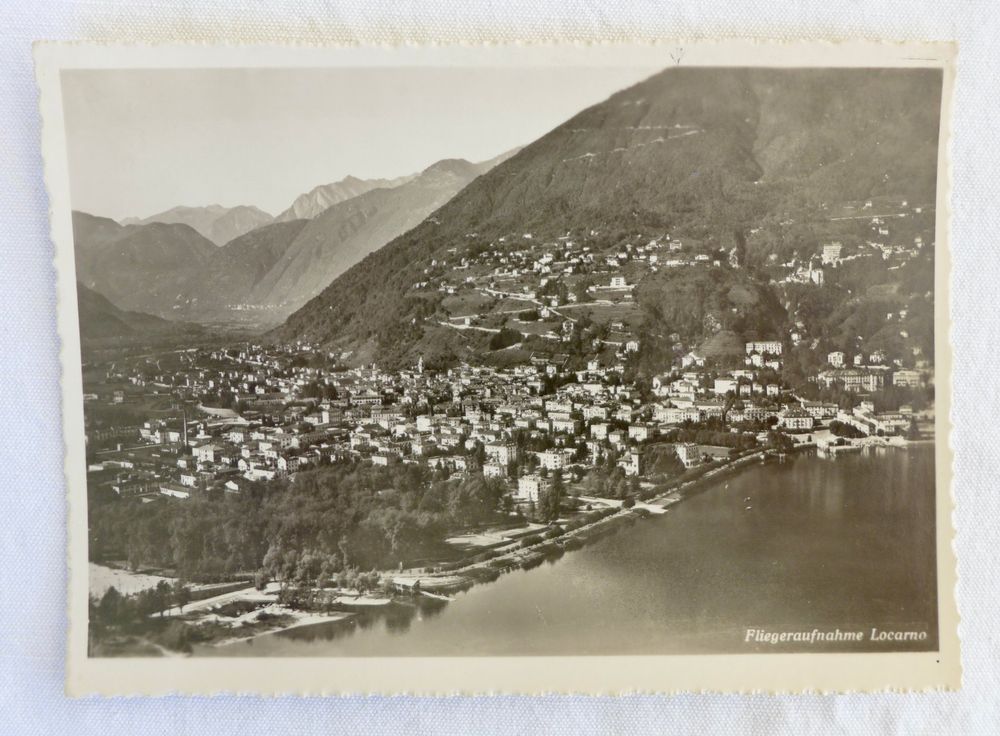 AK LOCARNO TI, Flugaufnahme | Kaufen auf Ricardo