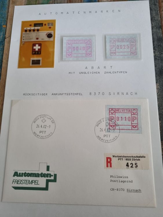 1982 ATM Abarten (Gebraucht) in Arni AG für CHF 3 – mit Lieferung auf Ricardo kaufen