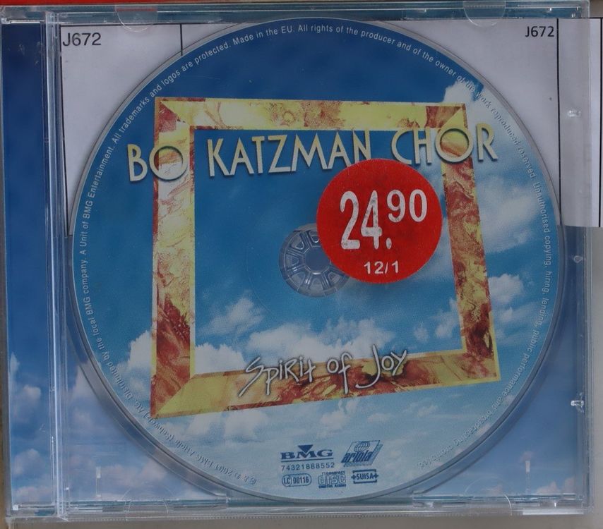 Bo Katzman Chor –Spirit Of Joy (Gebraucht) in Luzern für CHF 1.9 – mit ...