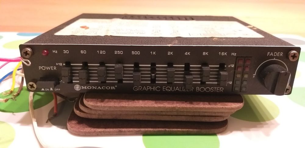 Auto HiFi Verstärker, Monacor Graphic Equalizer Booster 12V (Gebraucht ...
