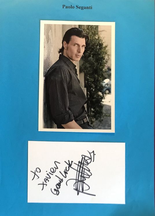 Paolo Seganti Autogramm signiert Karte m.Foto 10x15cm (Gebraucht) in ...