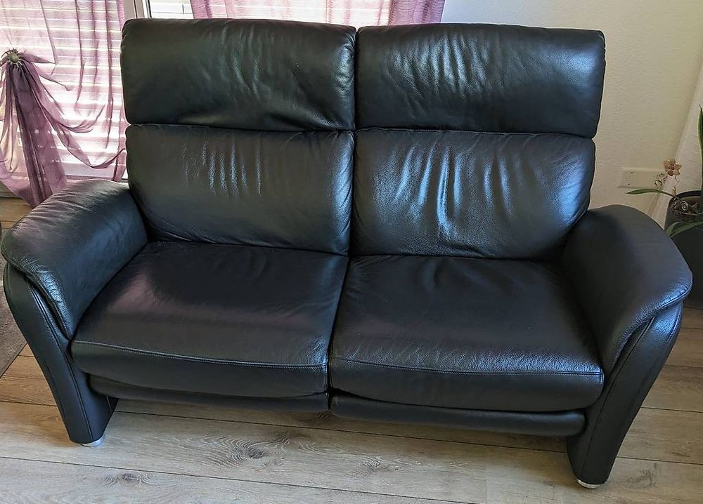 Sofa echt Leder mit Sitz-/Rückenverstellung (Gebraucht) in Fahrwangen für CHF 20 – nur Abholung ...