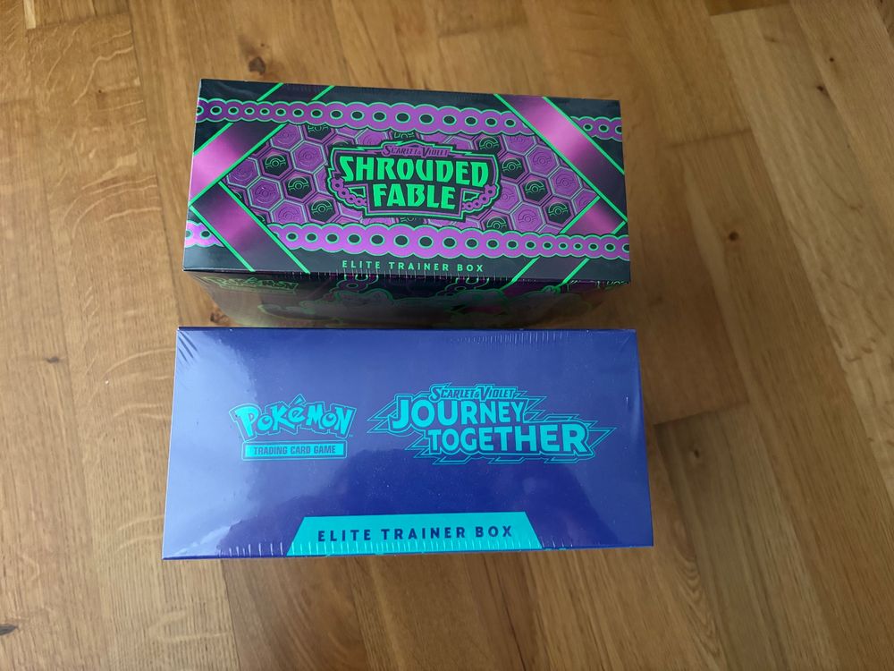 2x Elite Trainer Box Journey Together/Shrouded Fable 🇺🇸 (Neu und ...