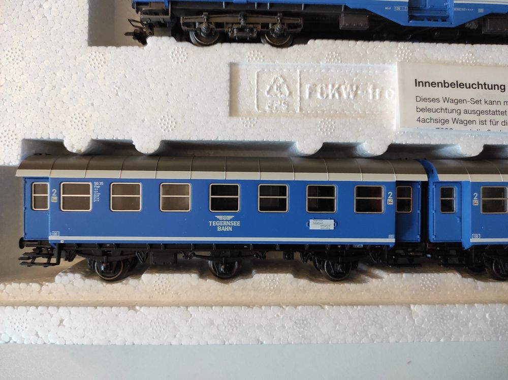 Wagen-Set "Tegernsee-Bahn" blau/weiss von Märklin | Kaufen auf Ricardo