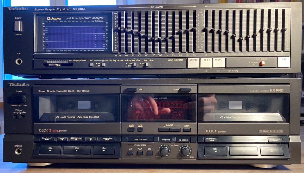 Technics Equalizer und Technics Doppel-Tapedeck 80iger Jahre | Kaufen ...