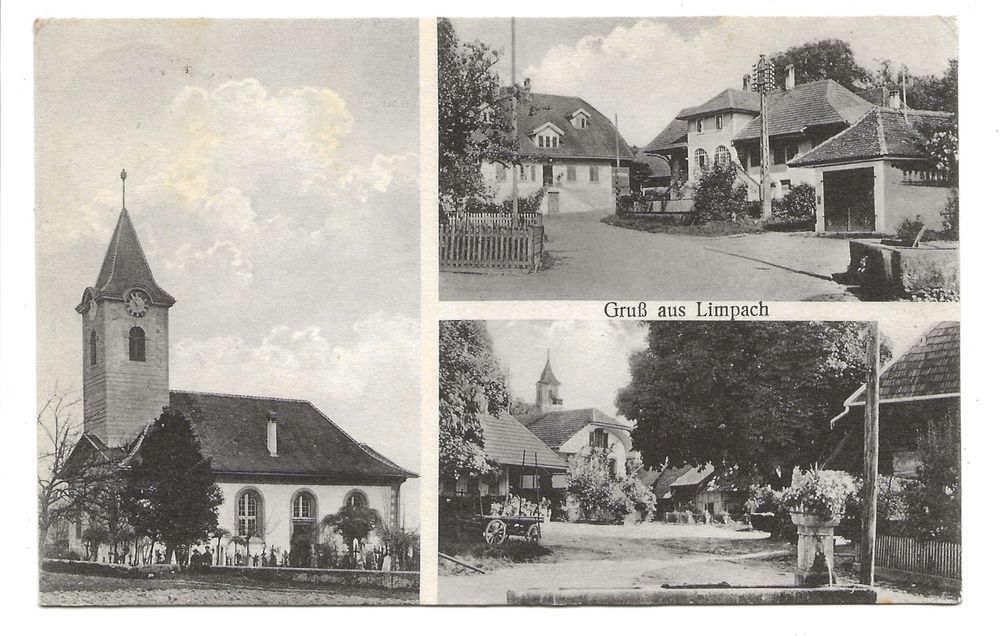 Gruss aus Limpach (BE) Gemeinde Fraubrunnen Feldpost Bat 26 (Gebraucht ...
