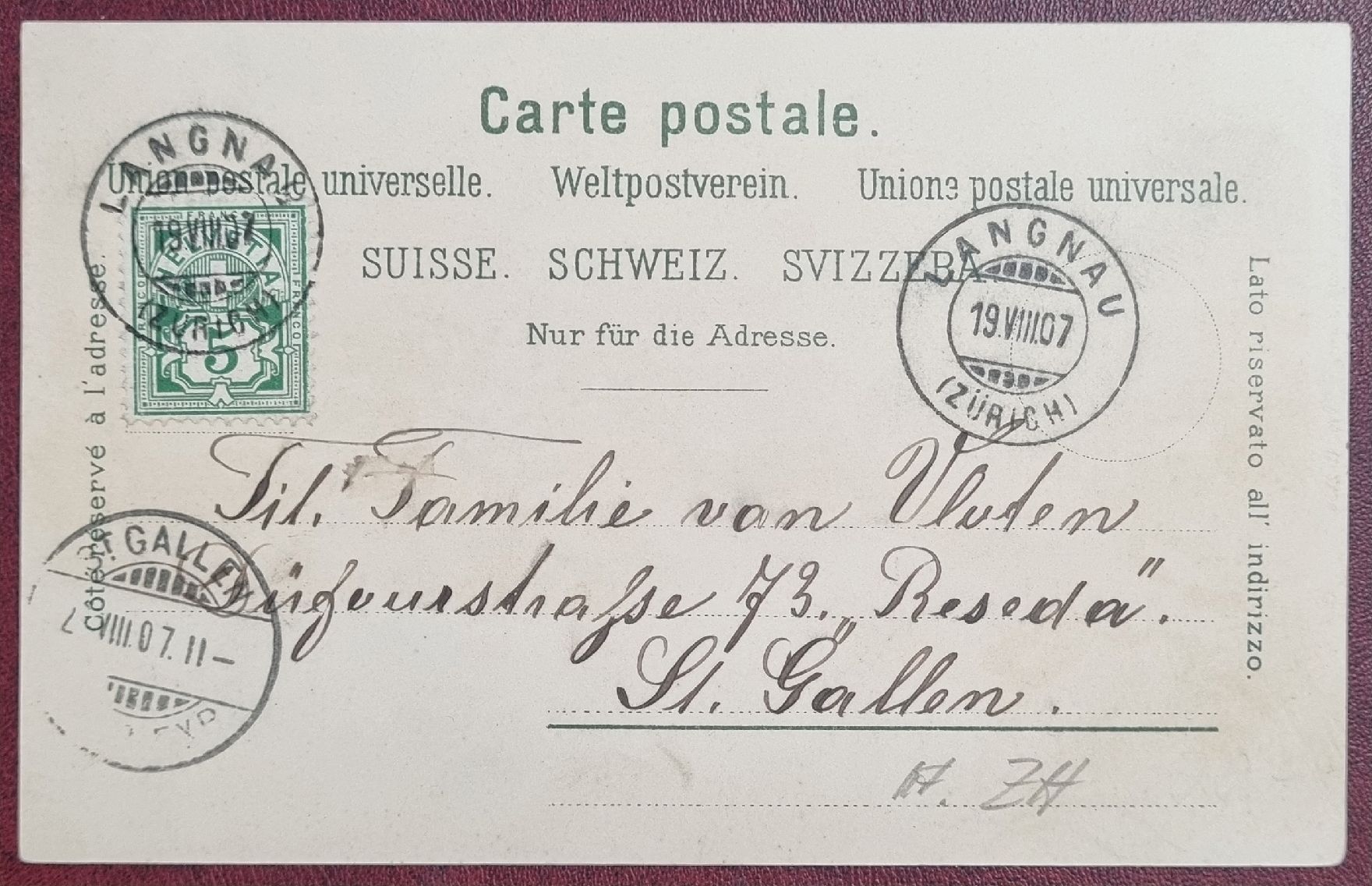 Gruss aus Langnau am Albis (Gebraucht) in Affoltern am Albis für CHF 5 ...