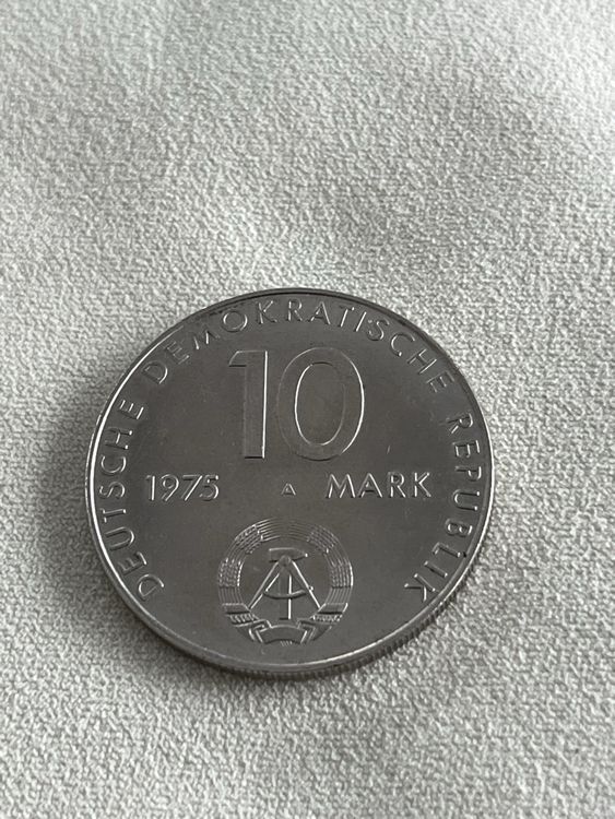 DDR 10 Mark Münze 1975 - Warschauer Vertrag - Rarität! (Gebraucht) in ...