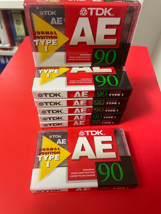 7 x TDK AE-90 Type I Sehr gutes Tape für jeden Tag! Original (Neu und ...