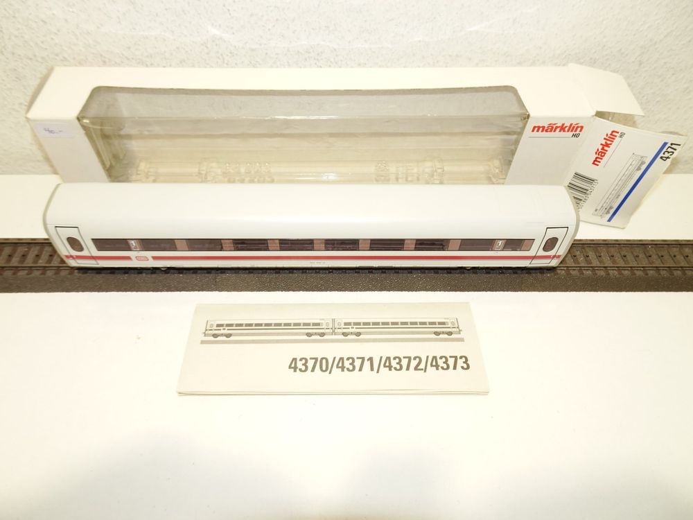 Märklin Personenwagen DB ICE 029-0 Innenbeleuchtung HO 4371 (Gebraucht ...