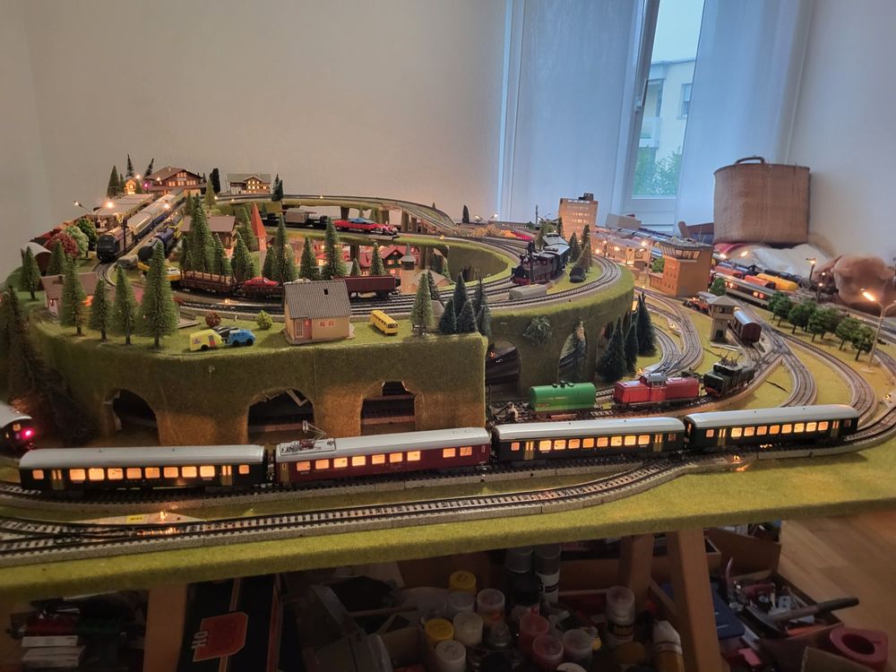 Märklin 4066 3x1Kl. 1x 4068 Speisewagen Beleuchtet AC Blech | Kaufen auf Ricardo