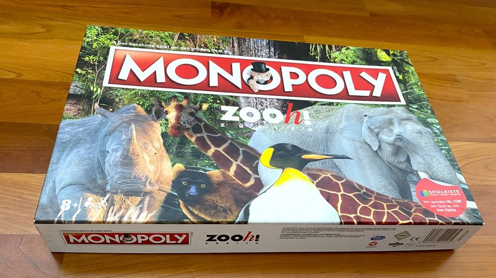 Rarität: Monopoly Zoo (Zooh!) Zürich-Edition (Hasbro, 2019) (Gebraucht) in THERWIL für CHF 19 ...