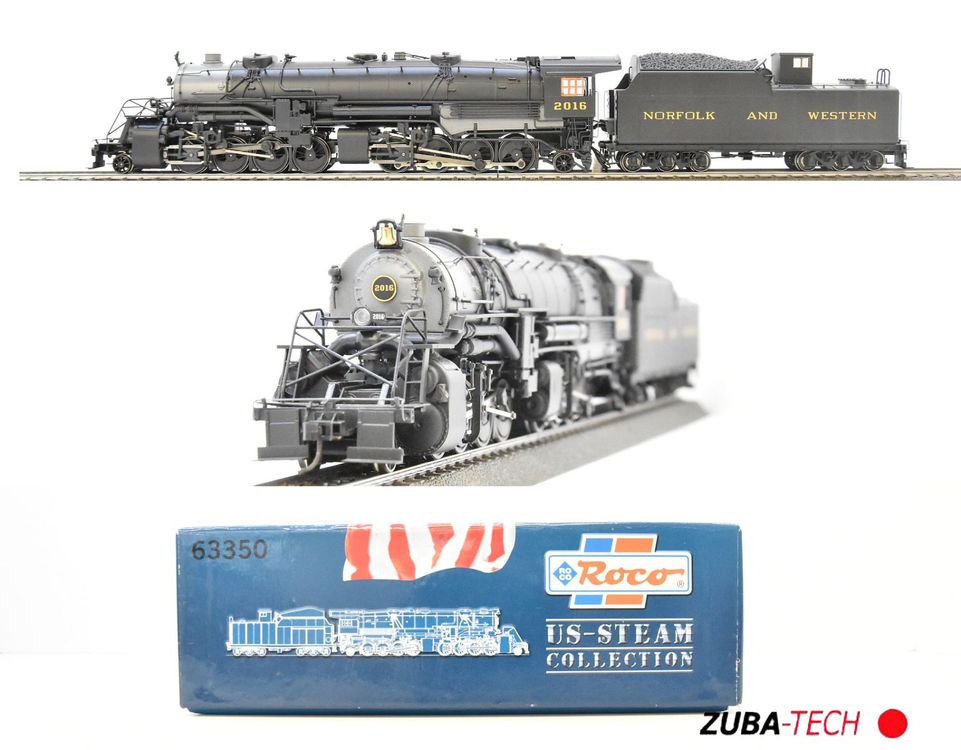 Roco 63350 Dampflok Class Y66 2-8-8-2 N&W H0 GS Analog OVP (Gebraucht ...