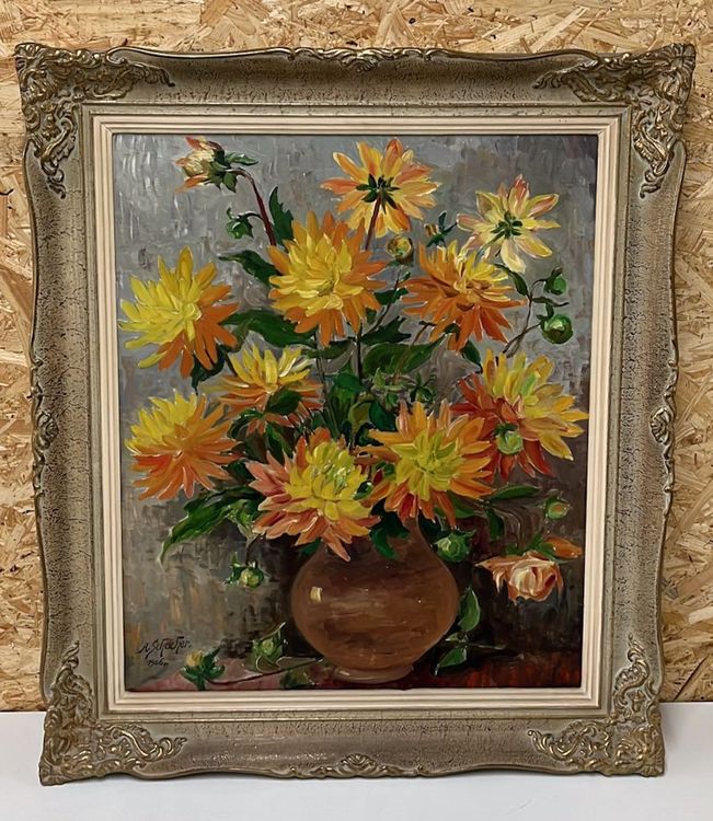 Gemälde, Blumen Stilleben, signiert Adolf Schacher (ID L62) (Gebraucht) in Gelterfingen für CHF ...