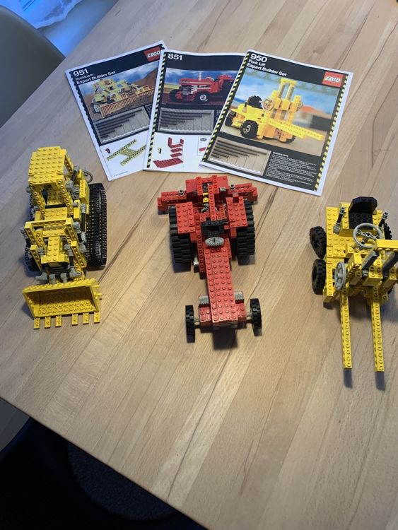 3 Lego Technik 951 851 850 950 Bulldozer Bagger Traktor Gabe | Kaufen ...