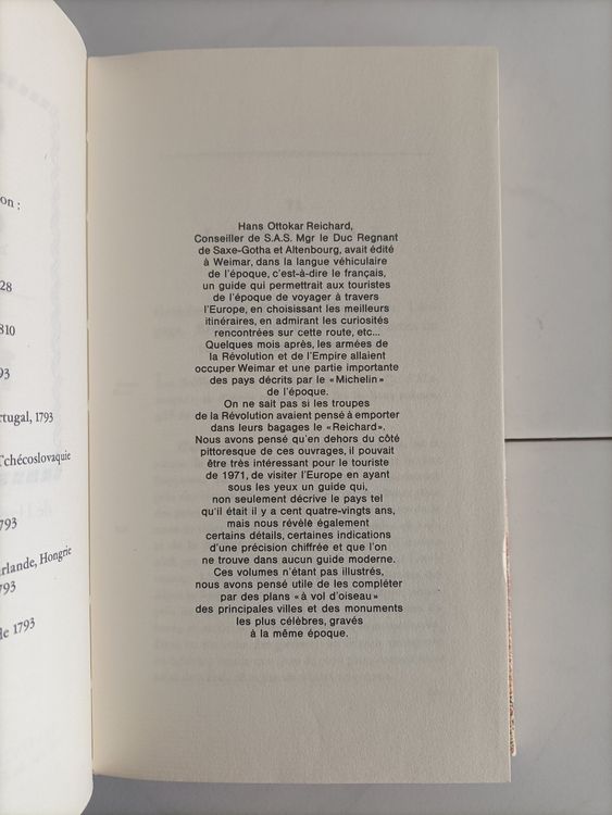 Guide de la Suisse 1793 / Hans Ottokar Reichard / De la Cour (D ...