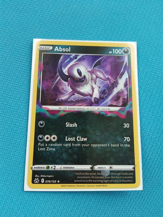 Absol - Pokemon Crown Zenith Holo (Gebraucht) in Altstätten SG für CHF ...