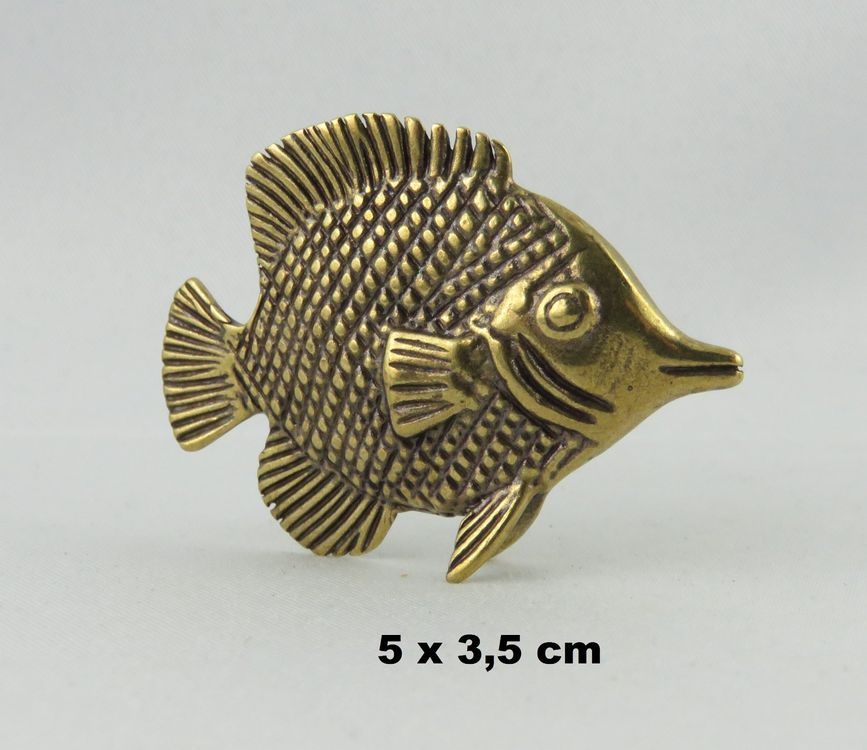 FISCH - Messing Figur - Neu - 5x3,5cm (Neu (gemäss Beschreibung)) in ...
