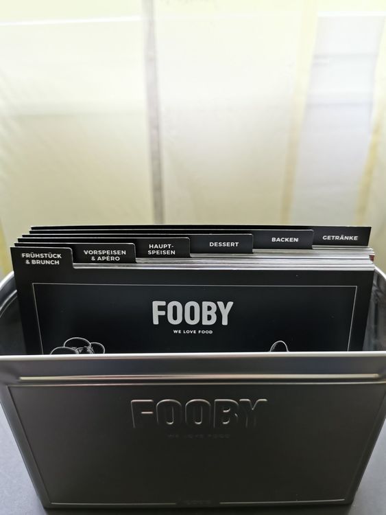 Rezeptbox FOOBY silver aus Metall (Gebraucht) in Biel/Bienne für CHF 1 ...