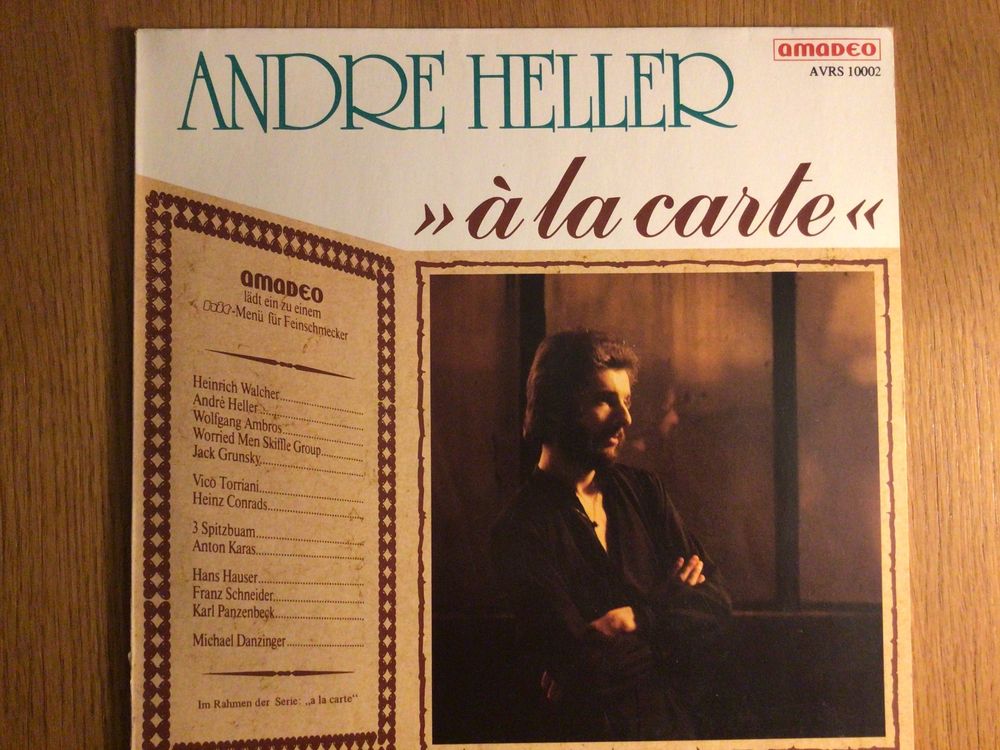 ANDRE HELLER, à la Carte, LP,1977 (Gebraucht) in Steinach für CHF 6 – nur Abholung auf Ricardo ...