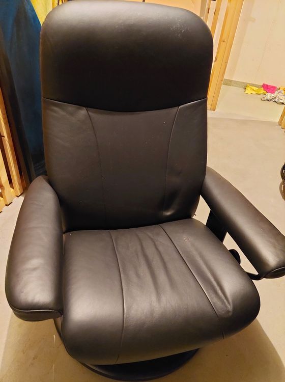 Stressless Sessel schwarz Leder Neuwertig | Kaufen auf Ricardo