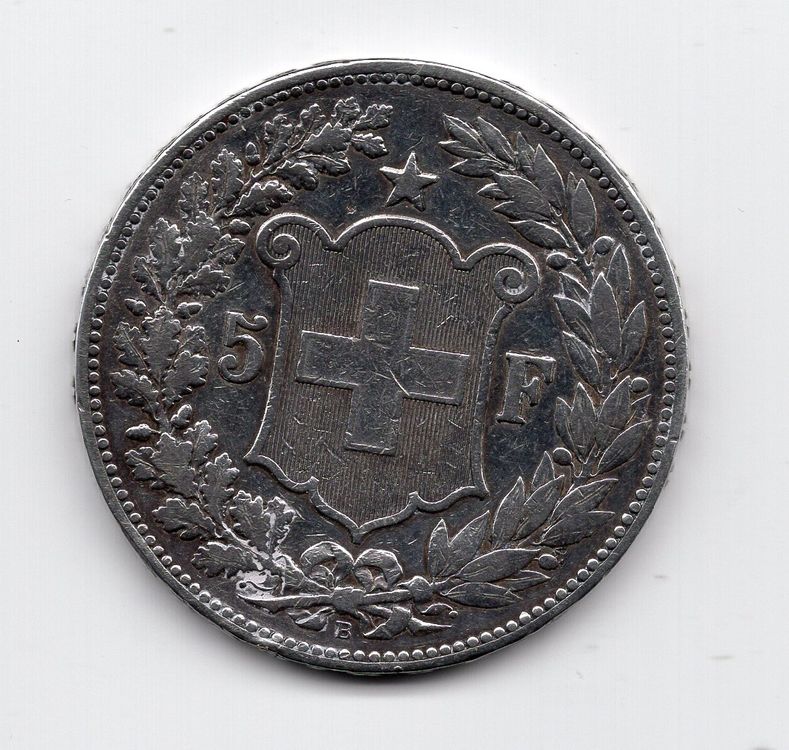 (815) 5 Franken 1891 hübsch, Orig. | Kaufen auf Ricardo