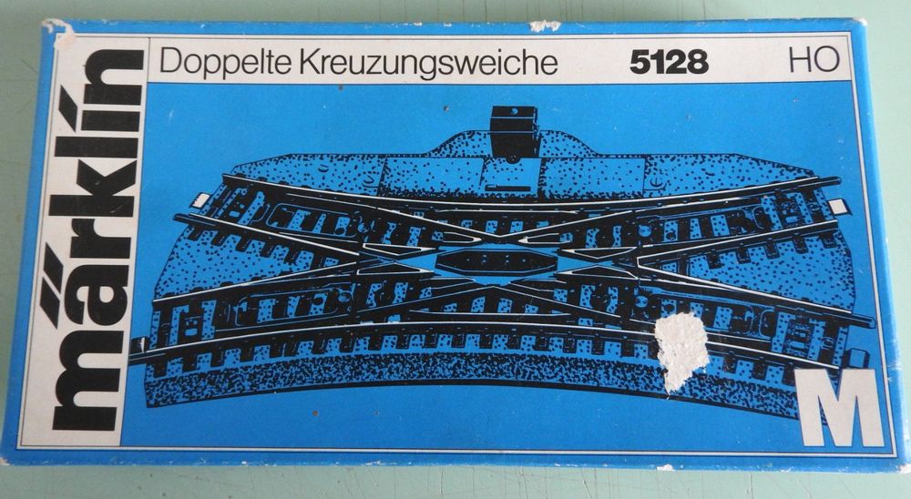 Märklin 5128 Doppelkreuzweiche H0 WS mit OVP (Gebraucht) in Salez für ...