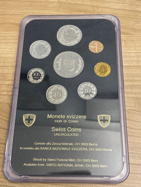 Münzsatz Schweiz 1997 Stgl (Neu und originalverpackt) in Schlossrued für CHF 28 – mit Lieferung ...