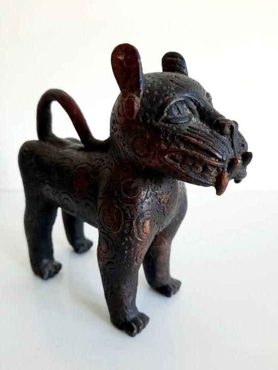Afrikanische Leoparden-Figur aus Benin | Kaufen auf Ricardo