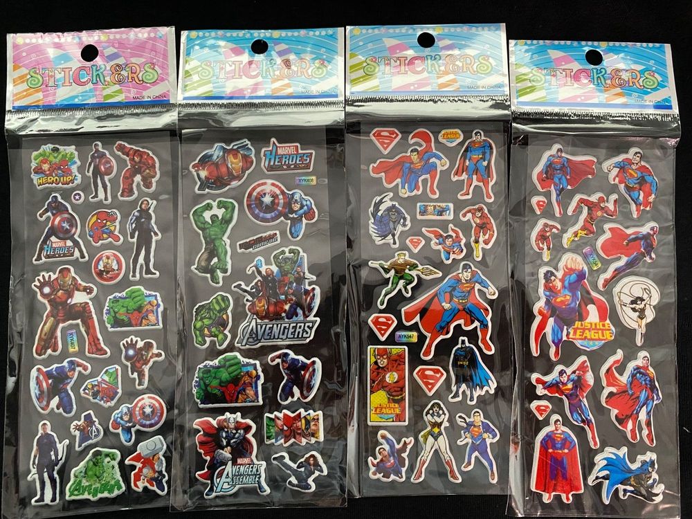 Marvel und Superman 3D Stickers I Wasserdicht I | Kaufen auf Ricardo