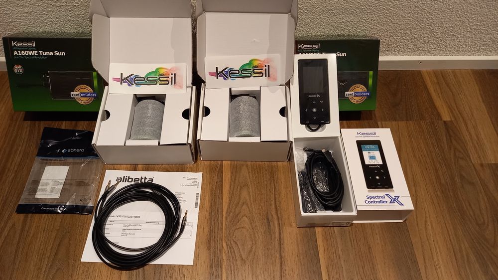 Aquarium 2x Kessil A160WE Tuna Sun LED+Spectral Controller X | Kaufen auf Ricardo