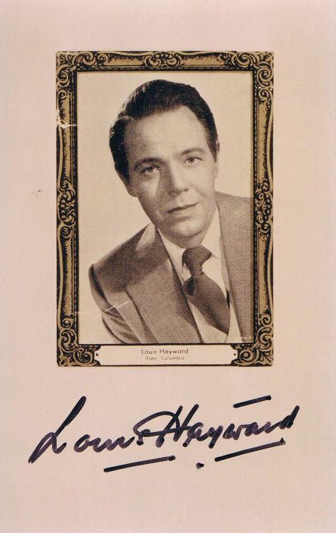 Louis Hayward 1909-85 Autogramm signiert Foto 9x14cm (Gebraucht) in Bischofszell für CHF 20 ...