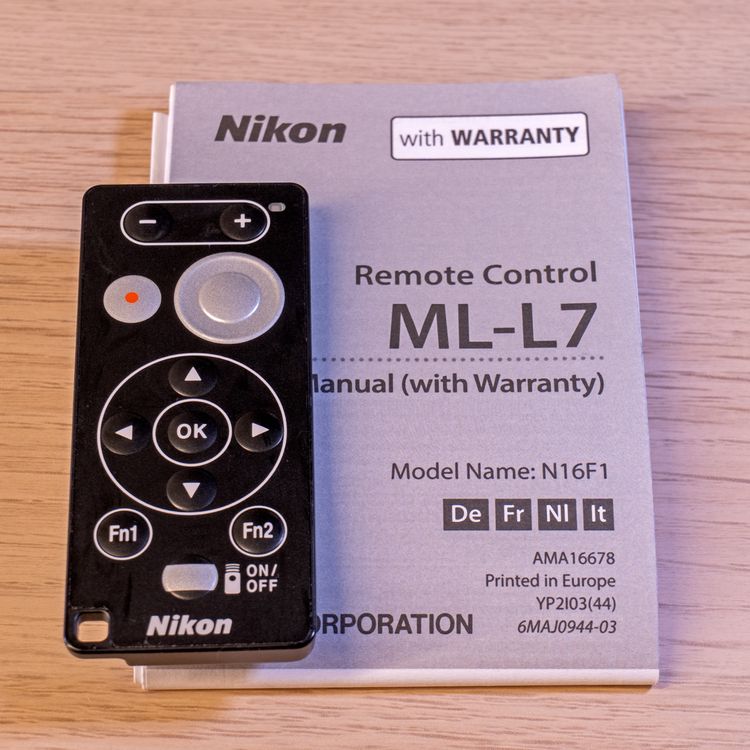 Nikon ML-L7 Bluetooth Fernauslöser | Kaufen auf Ricardo