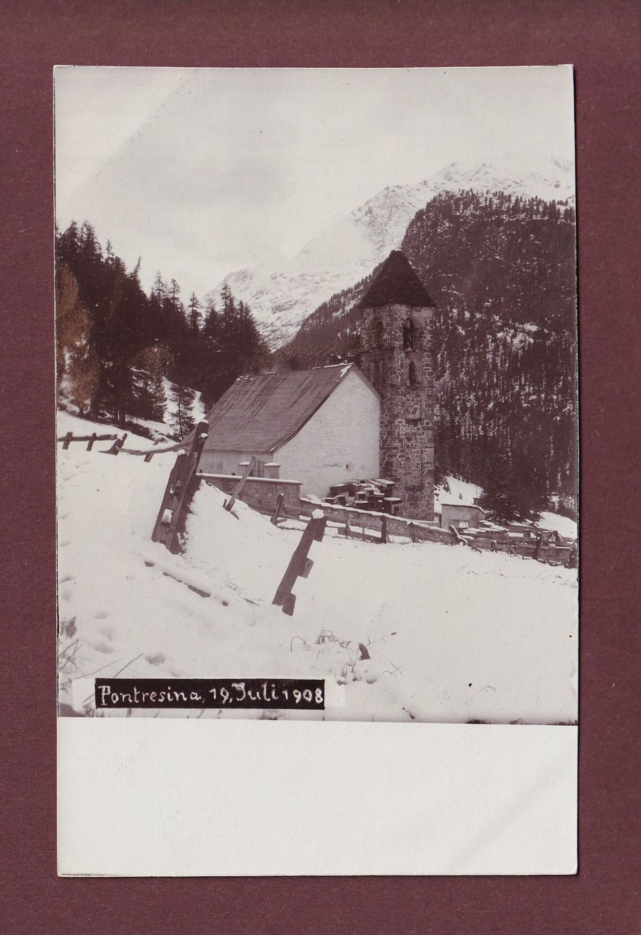 Foto - PONTRESINA - St. Maria - 1908 (D'occasion) à Pully pour CHF 10 ...