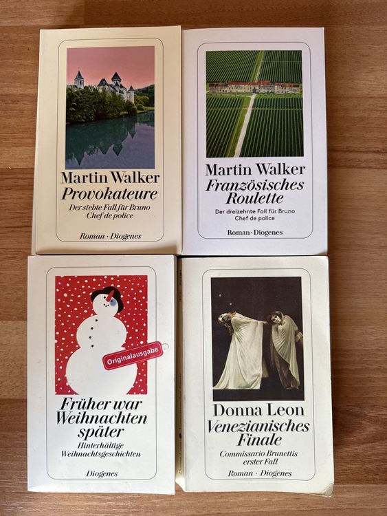 4 Romane Donna Leon, Martin Walker Diogenes Krimi | Kaufen auf Ricardo