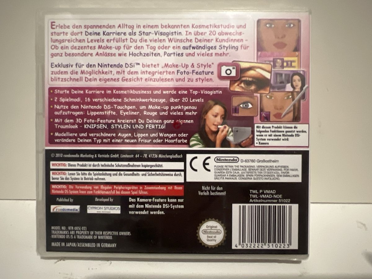 Nintendo DS Spiel: Make-Up & Style - NEU! (Neu und originalverpackt) in ...
